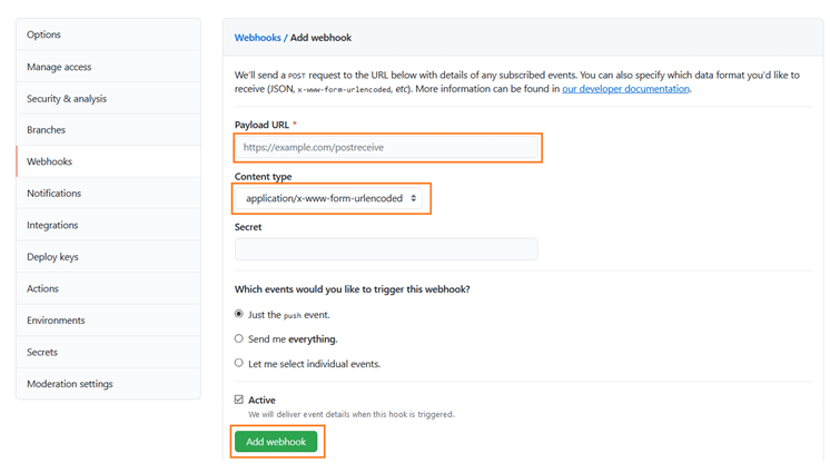 How To Add A Webhook In Github Ecloudcontrol Guides 2776