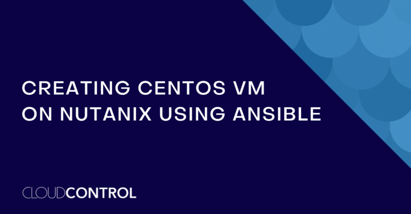 Nutanix – CLOUDCONTROL