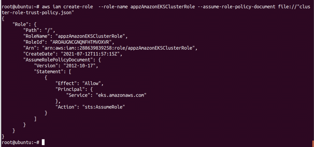 Creating Amazon EKS with AWS Management Console and CLI