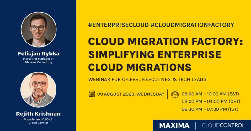 Webinar: Cloud Migration Factory; Simplifying Enterprise Cloud Migrations Webinar: Cloud Migration Factory; Simplifying Enterprise Cloud Migrations