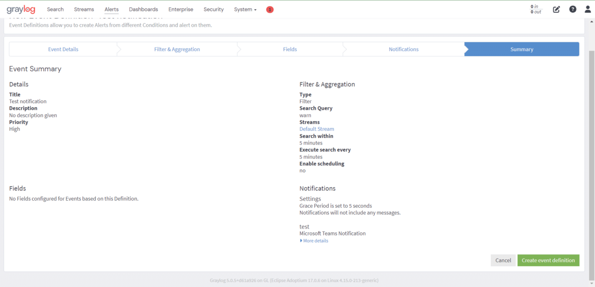 Mastering Graylog: Events & Alerts
