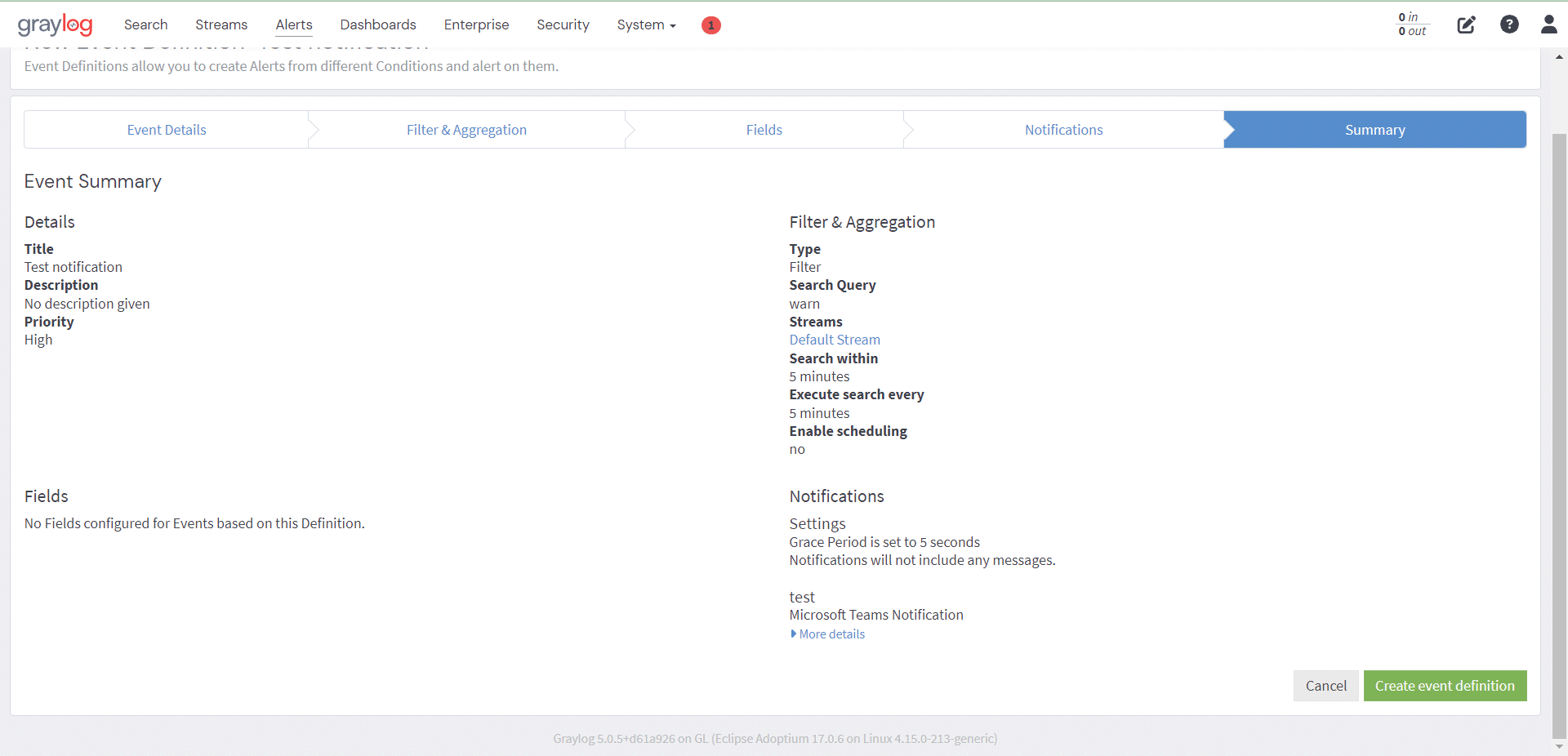 Mastering Graylog: Events & Alerts