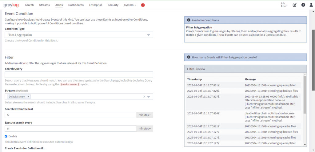 Mastering Graylog: Events & Alerts