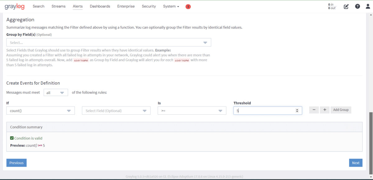 Mastering Graylog: Events & Alerts