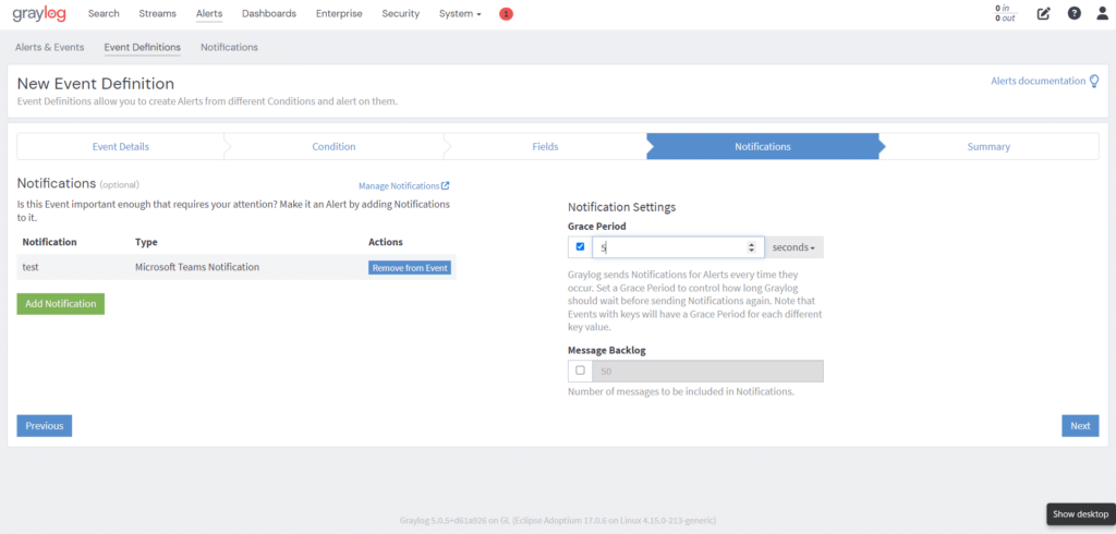 Mastering Graylog: Events & Alerts